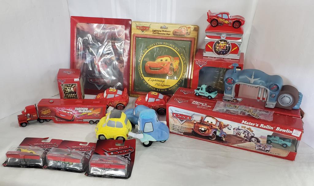 Disney Pixar Cars Collection Items.