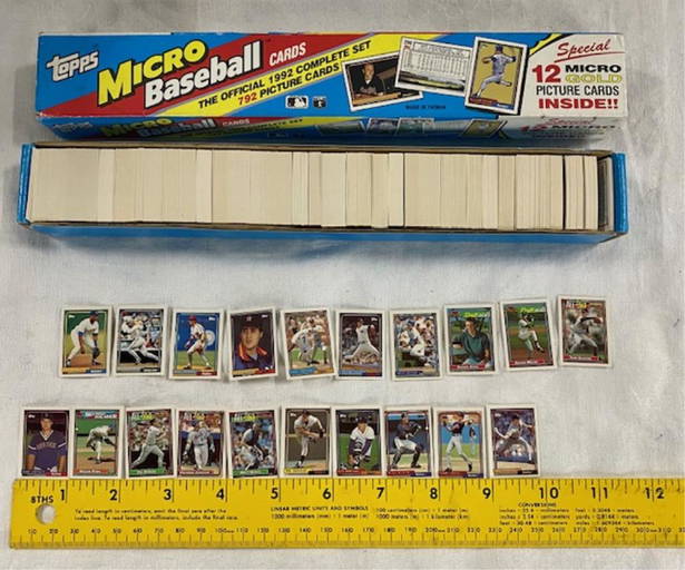 1992 Topps Micro Baseball Cards Set