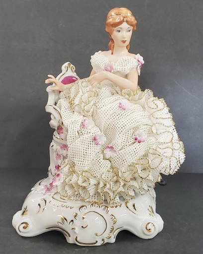 Moga Dresden Style Lady Figurine