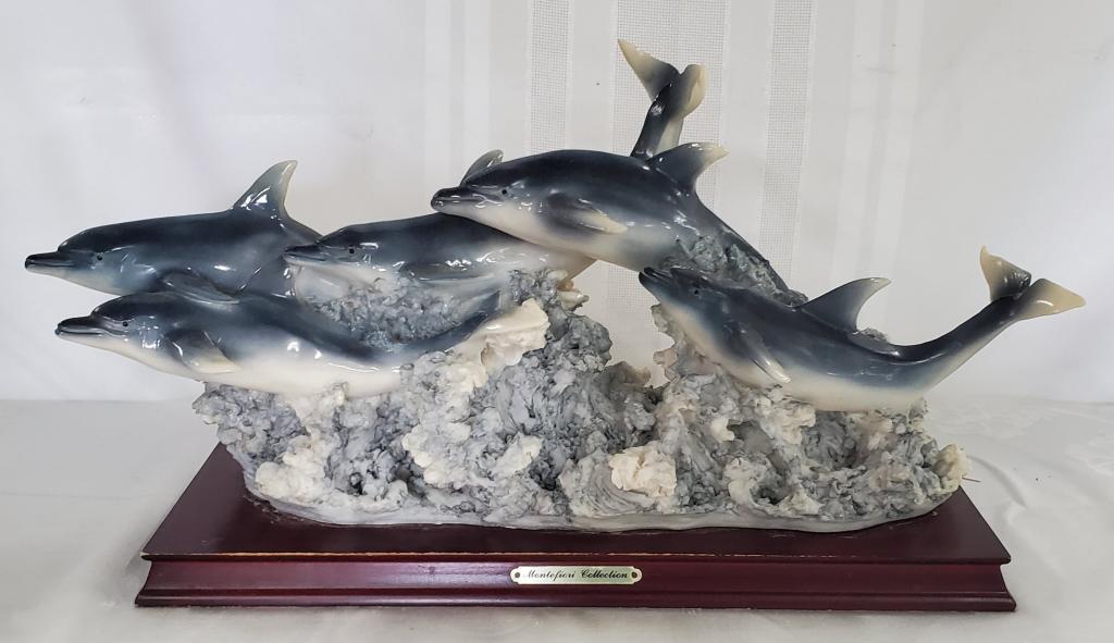 Montefiori Collection Dolphins Swimming Figurine