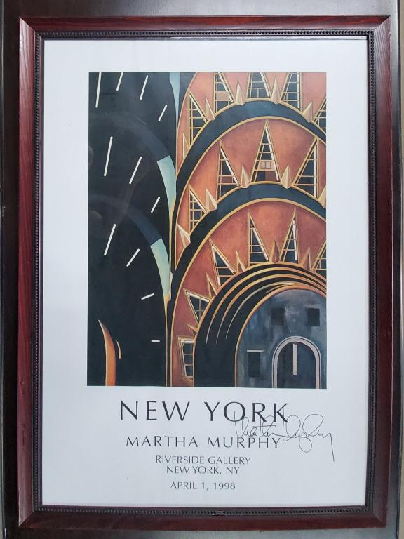 Signed Martha Murphy NY Riverside Gallery Poster - Dec 01, 2021 ...