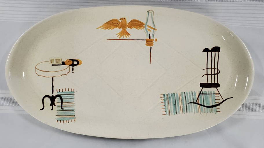 Red Wing "Hearthside" Hand Painted Platter - Jan 26, 2022 | Berner's ...