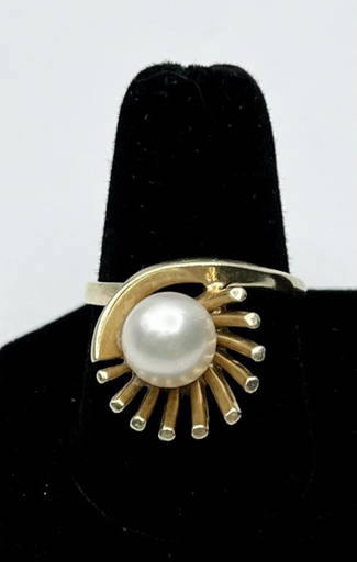 14k Pearl Ring 5.4g Tw