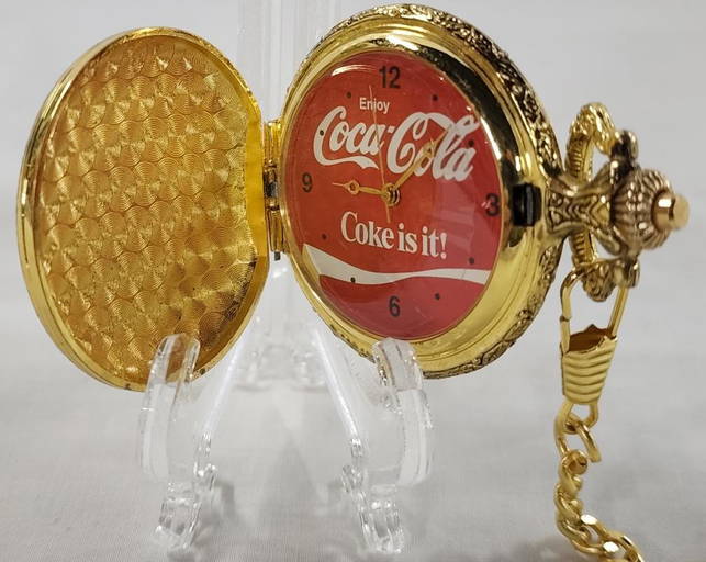 Coca Cola Pocket Watch With Chain