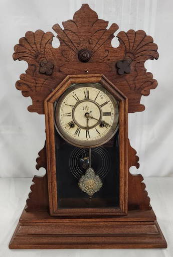 Vintage Waterbury Gingerbread Mantel Clock