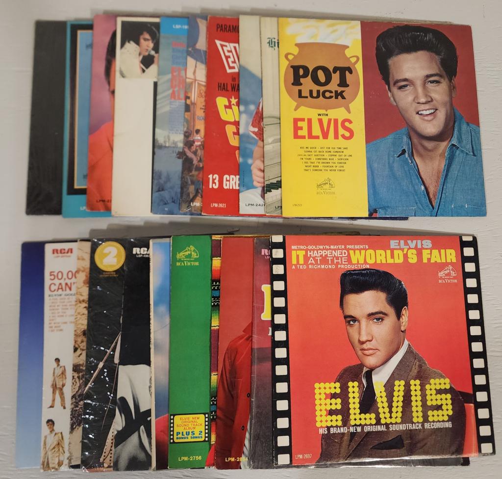 Collection Of 20 Elvis Presley Vinyl Records Auction