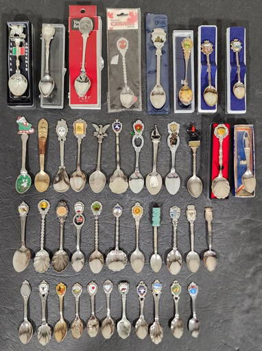 Collection Of 42 Assorted Spoons