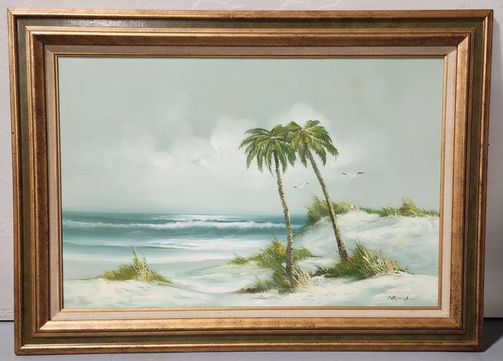 Framed & Signed Daniela Oil On Canvas Painting
