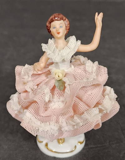 Dresden Porcelain Dancing Girl Figurine