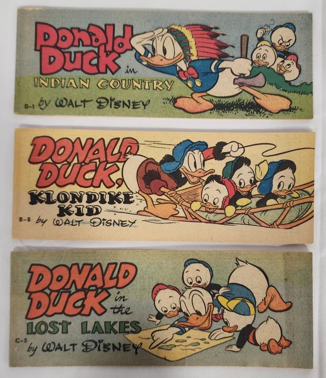 3 Vintage Donald Duck Comic Books By Walt Disney Auction
