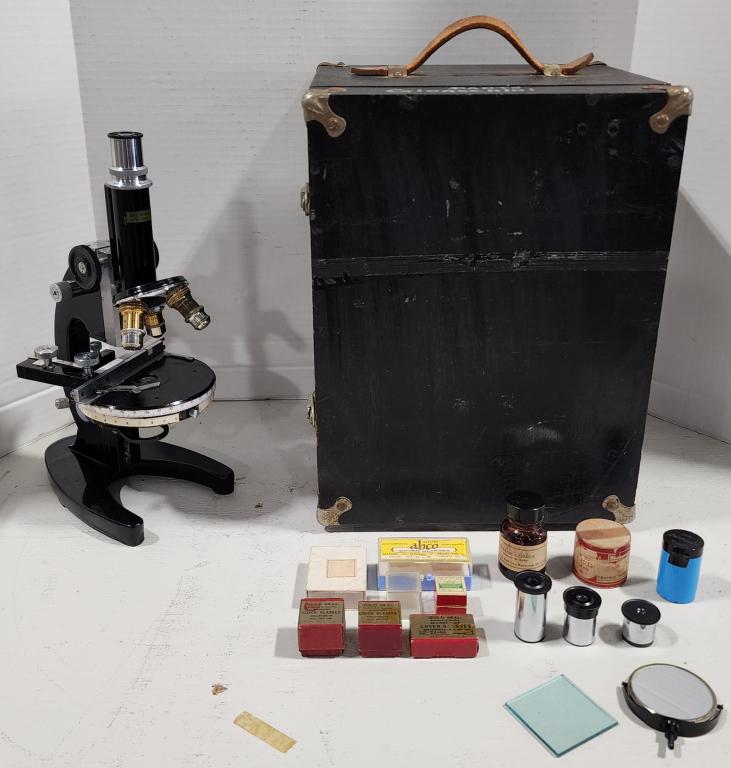Vintage 1940's Soviet Biological Microscope Auction