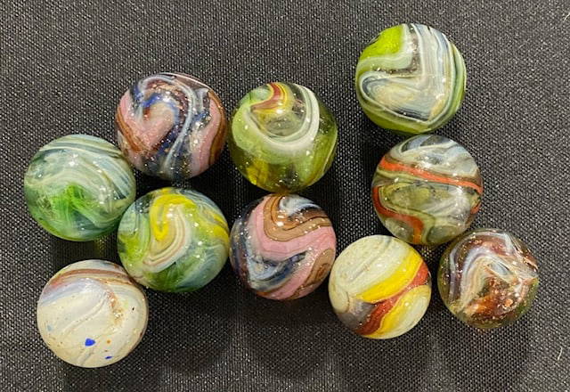 10 Beautiful Andy Davis David Mccullough Marbles Auction