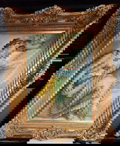 Framed Erythraean Sibyl Replica Oil Painting