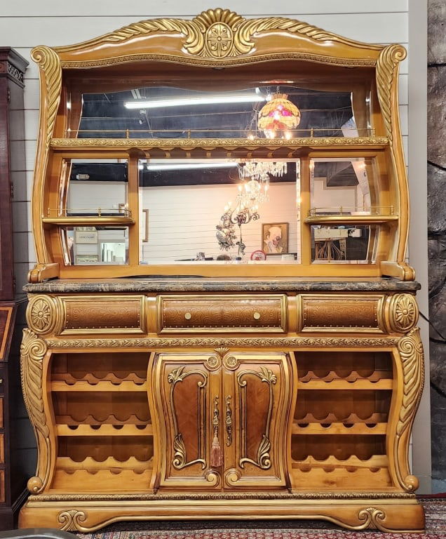 Aico Michael Amini "eden" Wall Bar W/mirrored Back