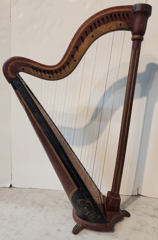 Vintage 24 String Celtic Harp Auction