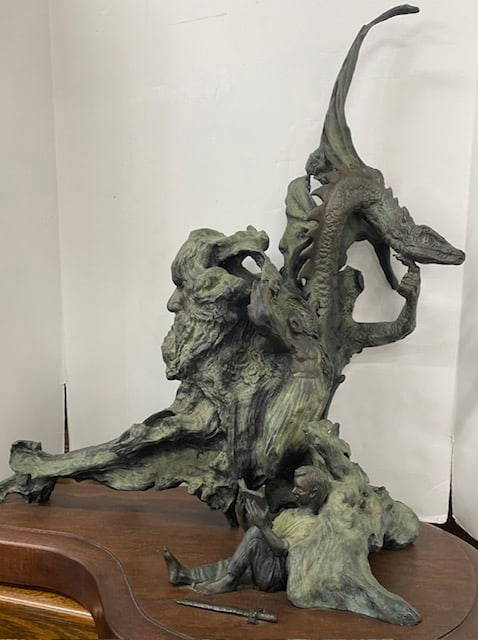 Signed Paul Baliker Bronze Sculpture Auction