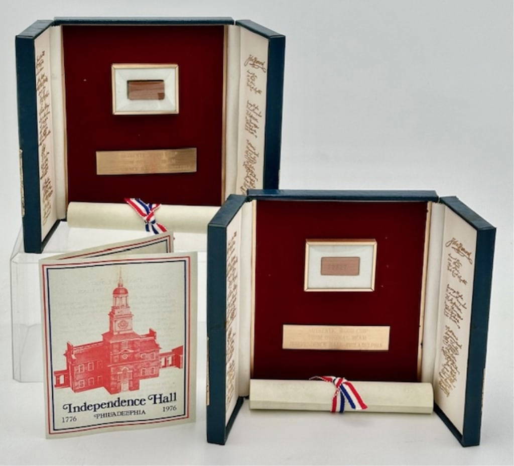 Pair Of Independence Hall Commemorative Pieces Auction