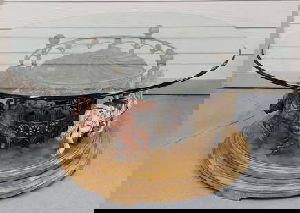 Vintage Revolving Carousel Coffee Table Auction