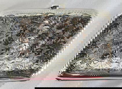 Persian Enameled Silver Cigarette Case Auction