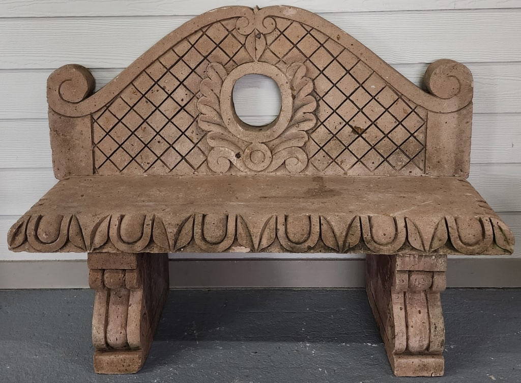 Beautiful Concrete Outdoor Garden Bench - Jul 03, 2025 | Berner's ...