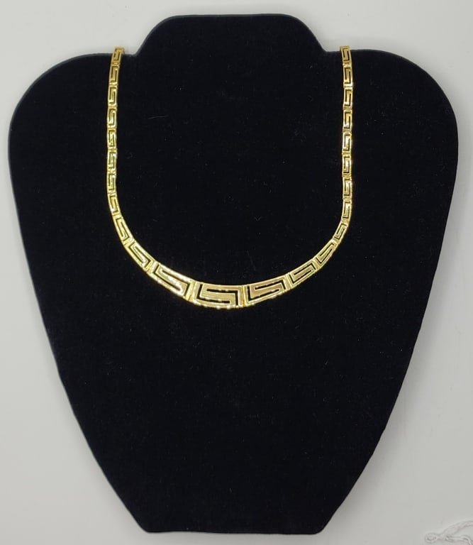 18k Greek Key Link Necklace - 20g - Jul 03, 2025 | Berner's Auction In Fl