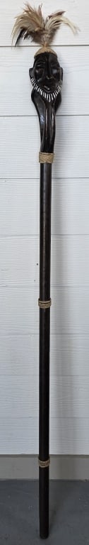 Handcrafted Ceremonial African Walking Stick Auction