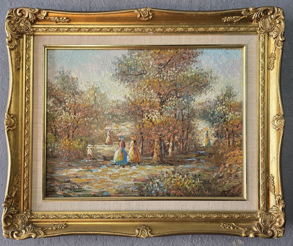 Signed Alan Walters Oil On Canvas Auction