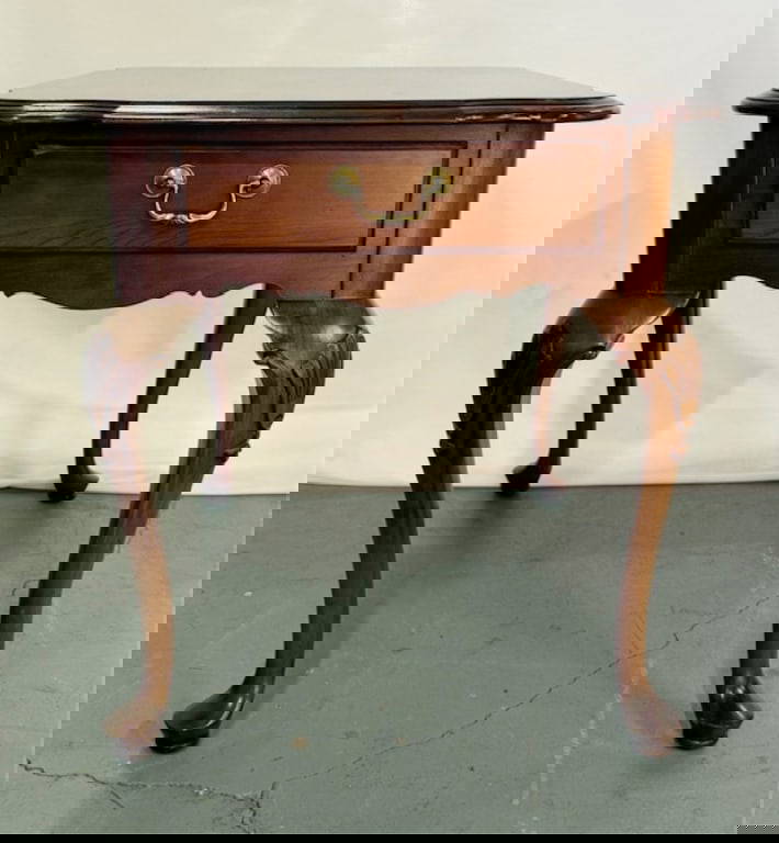 Ethan Allen Georgian Court Traditional End Table Auction