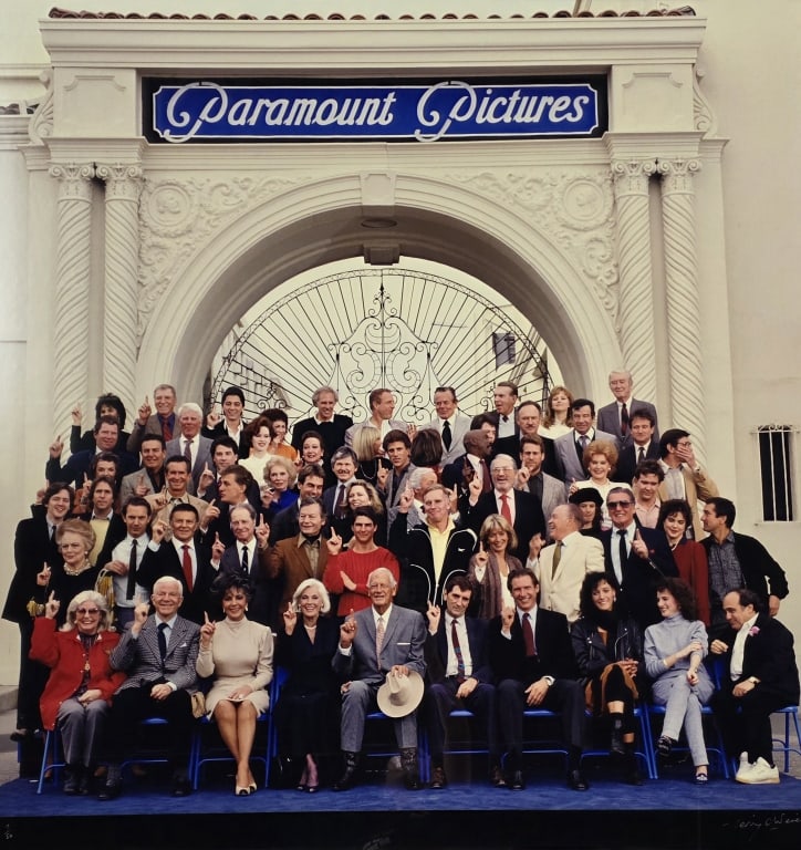 Signed L.e. Paramount 75th Ann. Stars Print Auction