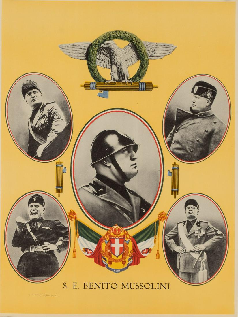 Wwii Mussolini Poster