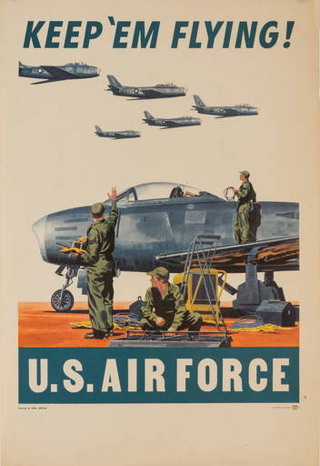 Keep 'em Flying Us Air Force Poster