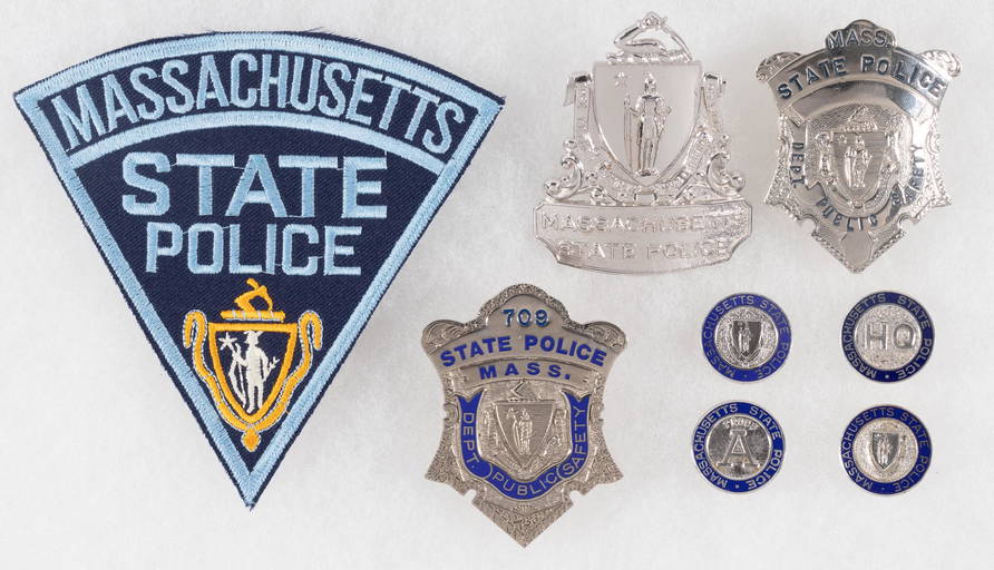 MASSACHUSETTS STATE POLICE BADGES (#0403) on Feb 16, 2023 | Fairhill ...