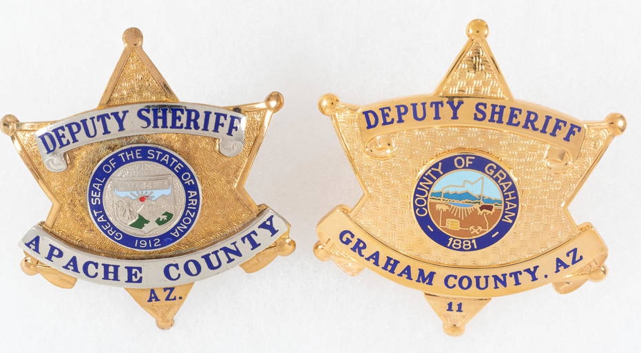 Arizona Graham County & Apache County Sheriff Badges
