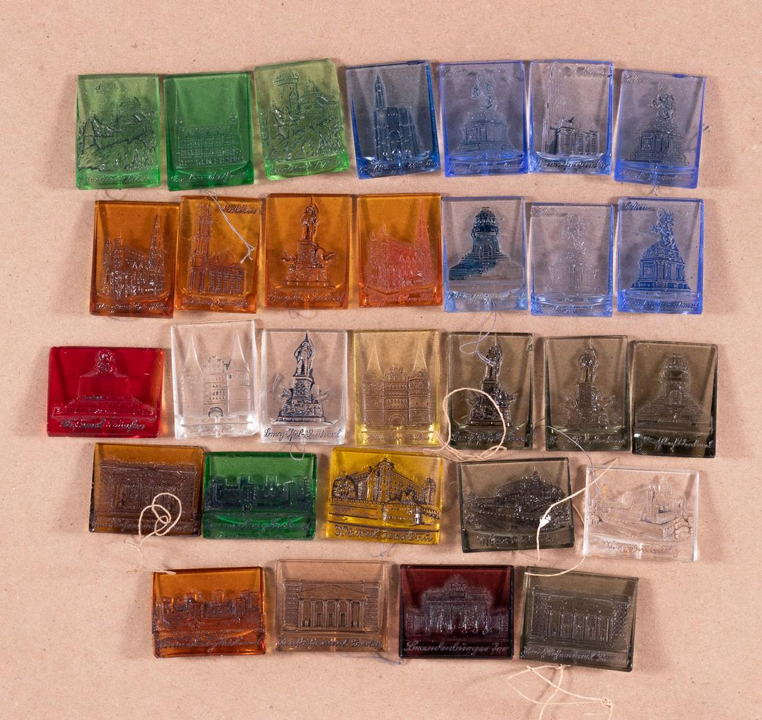 30 Whw Winterhilfswerk German Famous Building Glass Tokens Auction