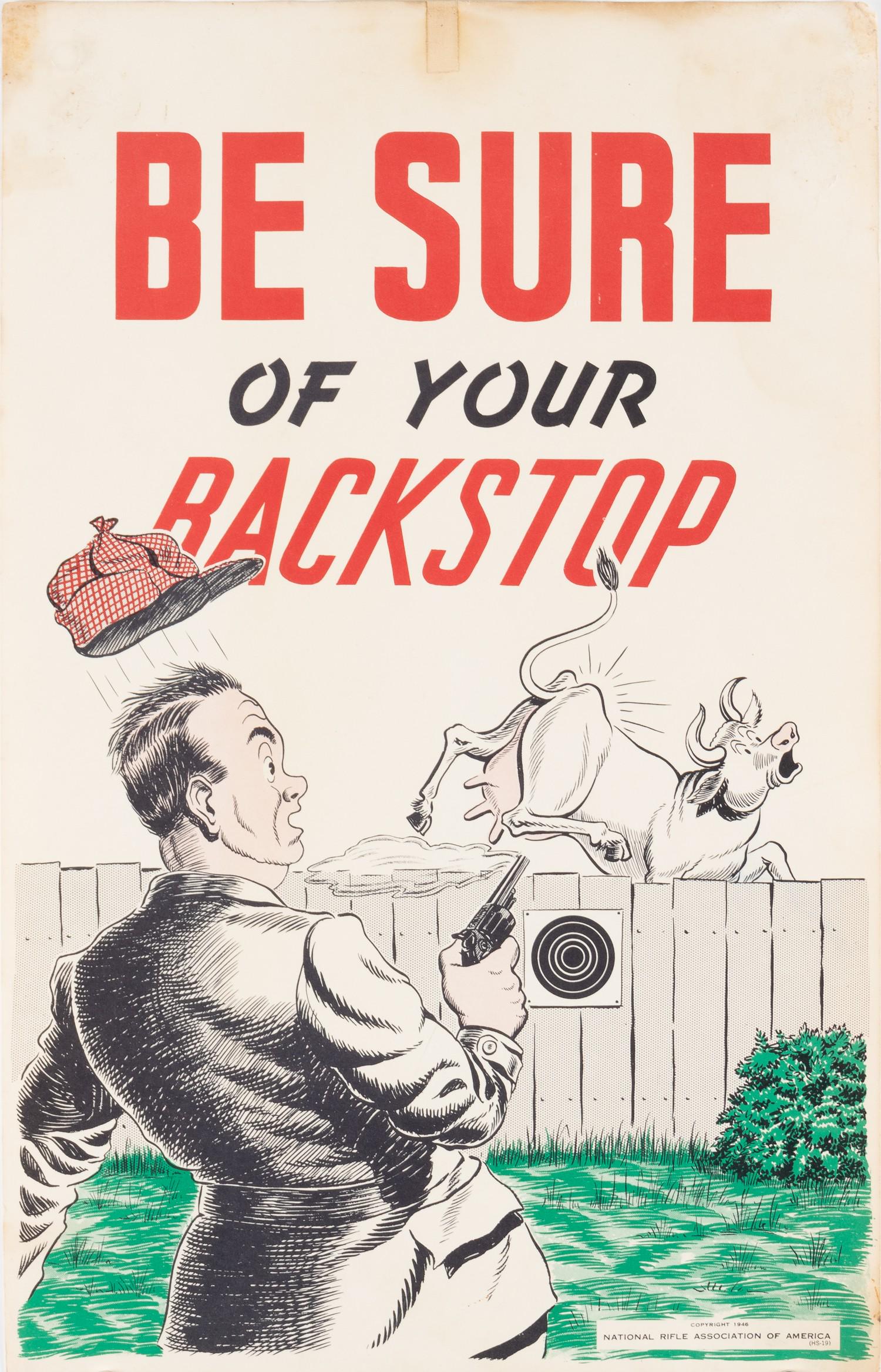 Nra Poster Be Sure Of Your Backstop Auction