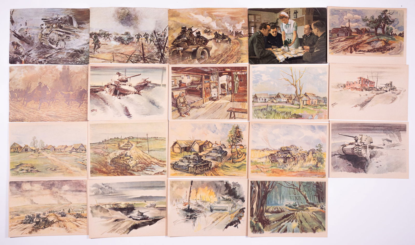 19 Wwii German Easter Front Postcards