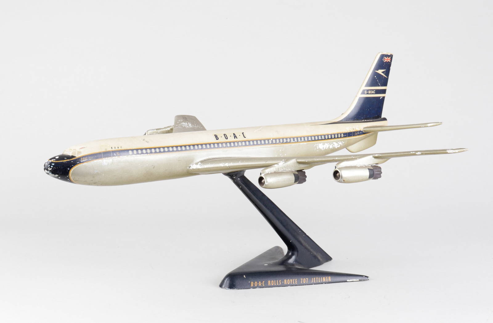Boac Rolls Royce 707 Desktop Model Plane Auction