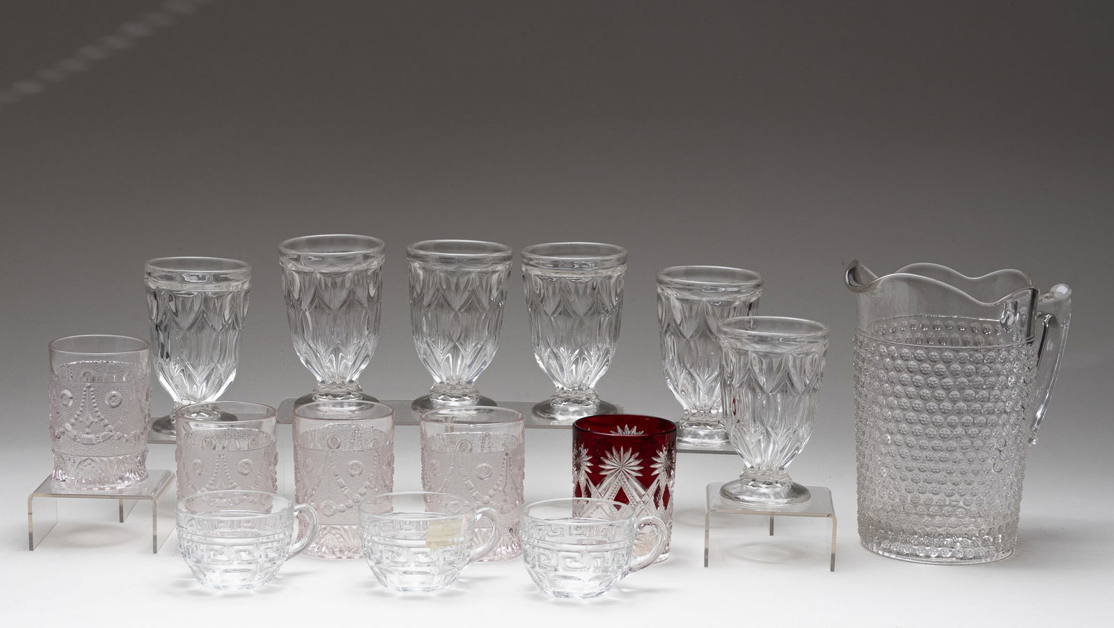 15 Eapg Cups And Pitcher Auction