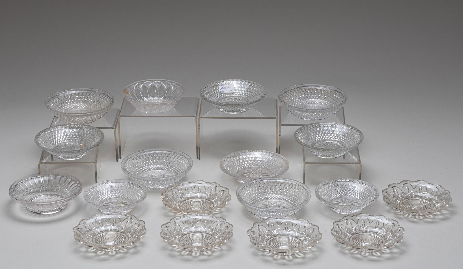 18 Eapg Flint Sauce Dishes Auction