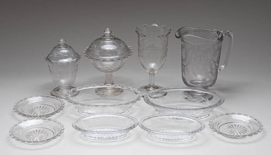 11 Pieces Eapg Barley Set