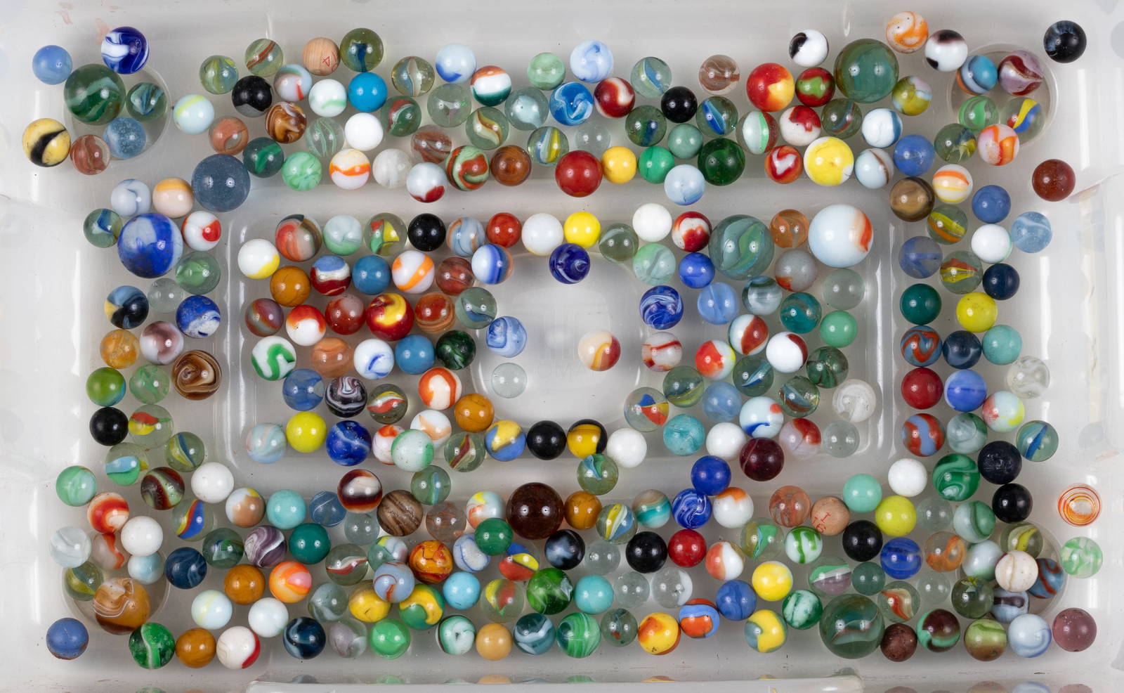 300 Assorted Vintage Marbles Auction