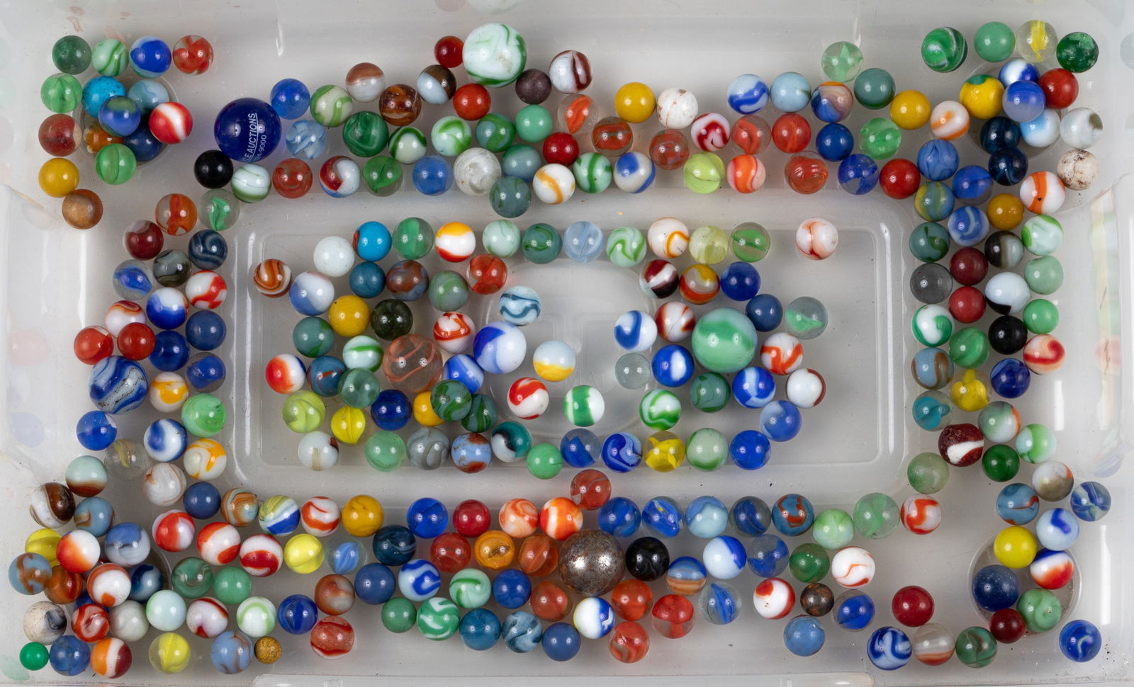 300 Assorted Vintage Marbles Auction