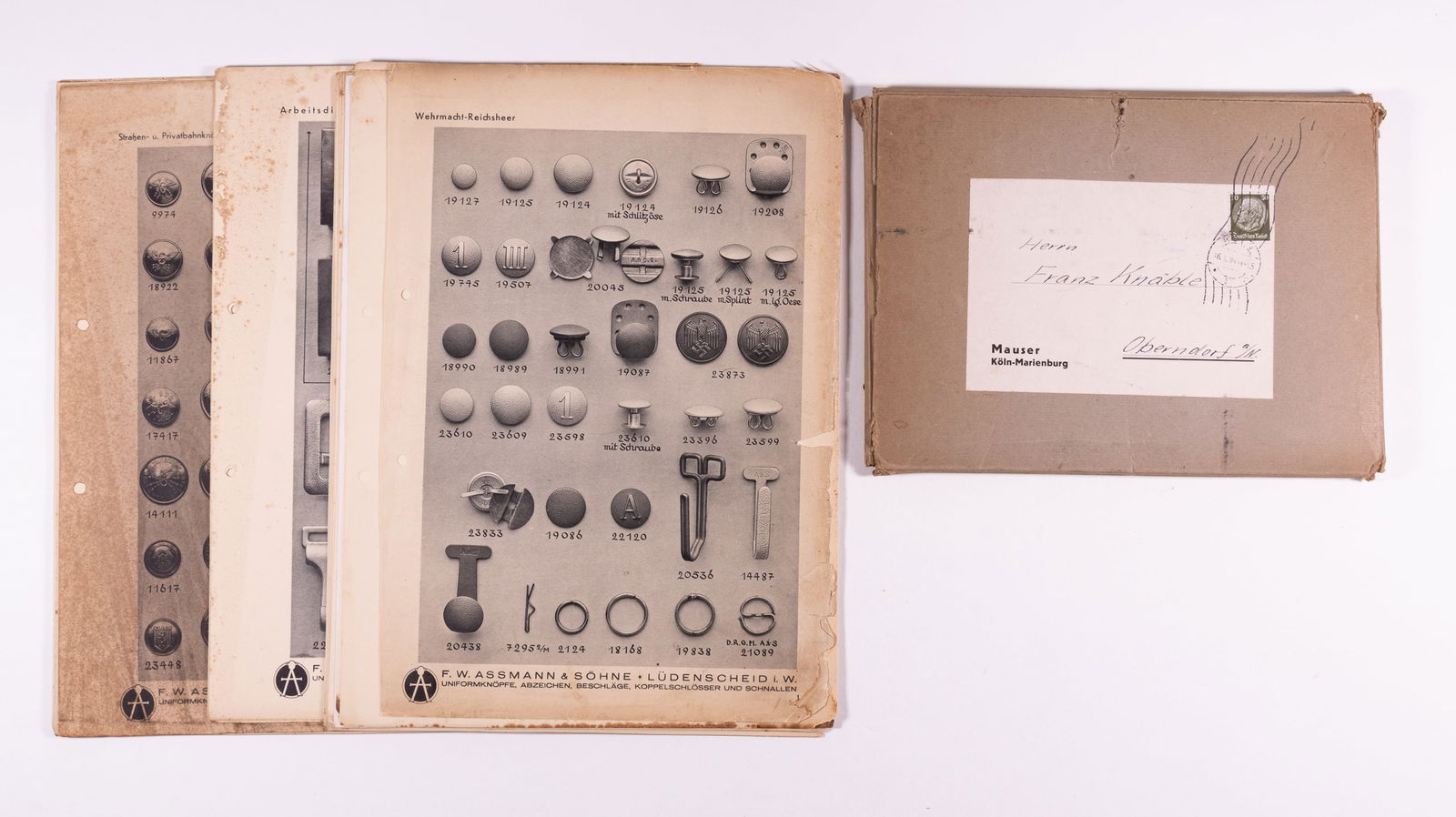 Wwii F.w. Assmann & Sohne Catalog Auction