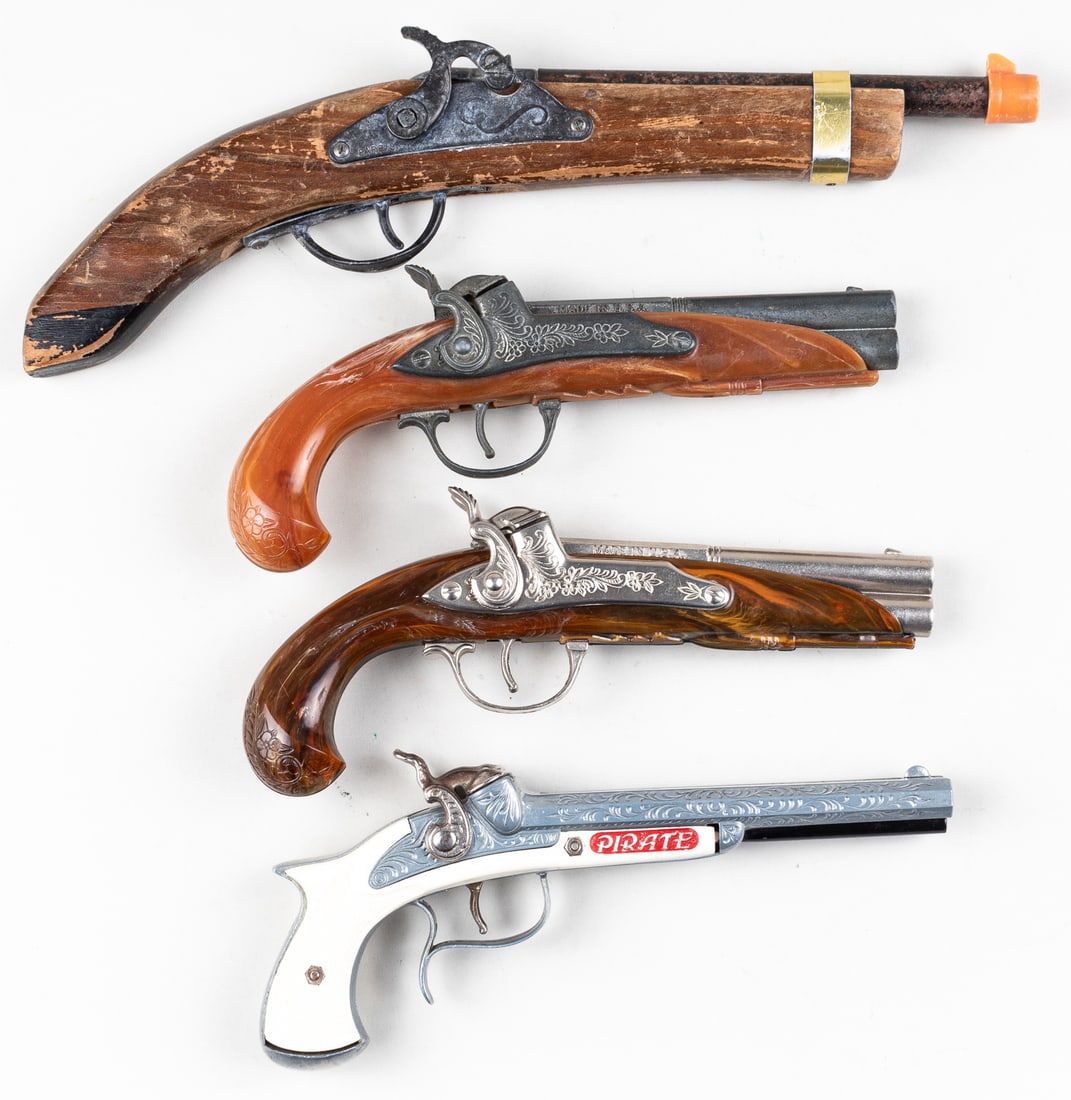 4 Flintlock Toy Cap Guns Auction