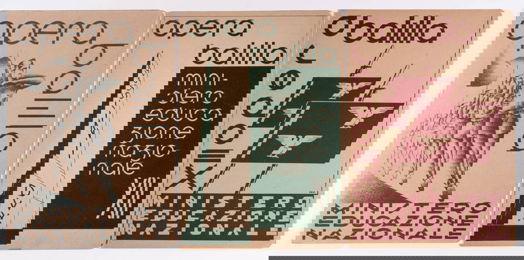 3 Italian Balilla (fascist Youth) Report Cards