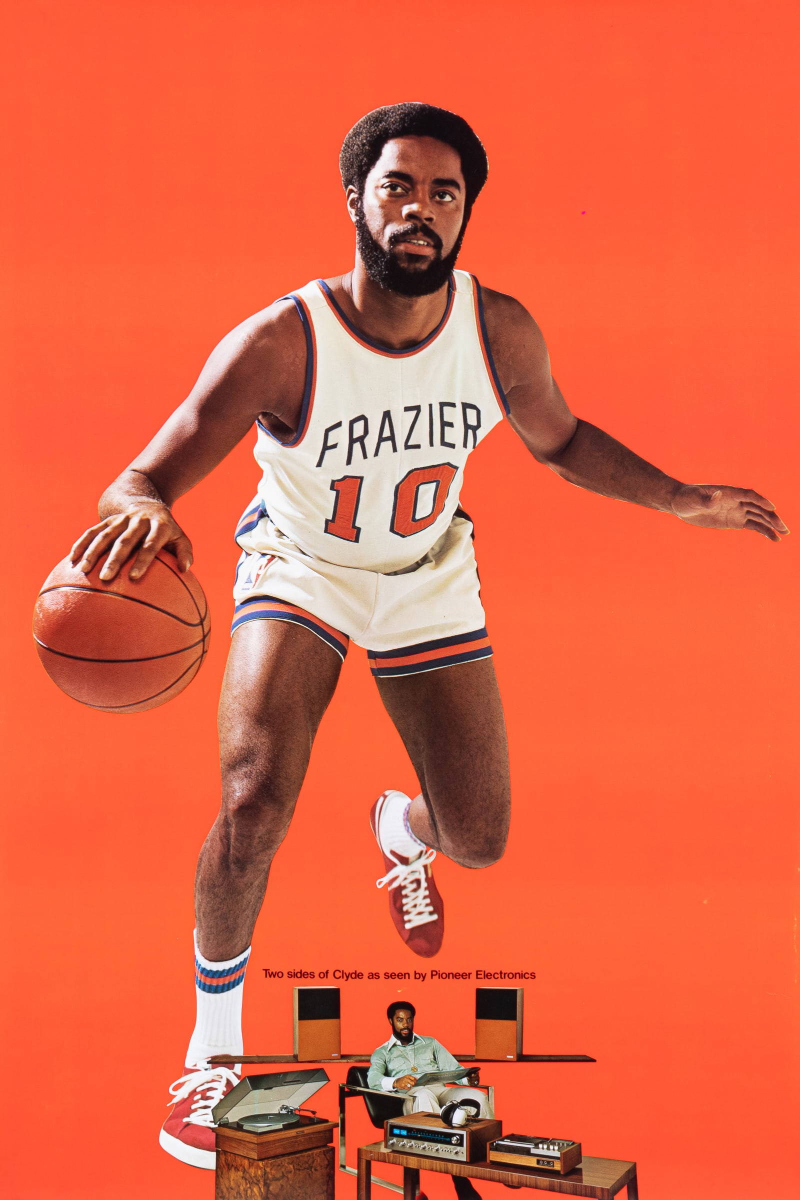 Walt Frazier Pioneer Electronics Poster Auction