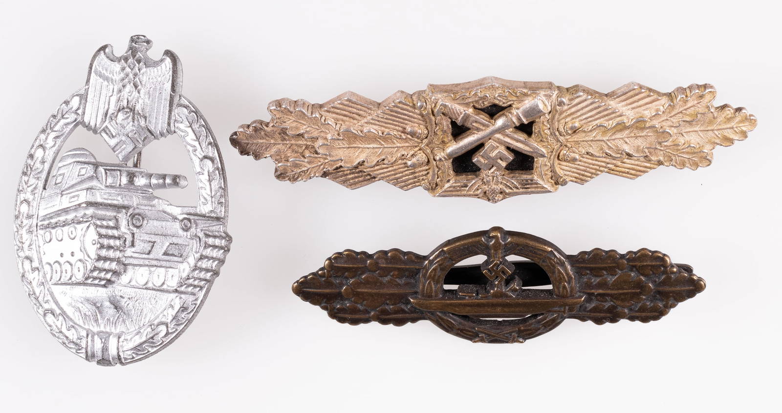 Wwii German Combat Badges (3) Auction