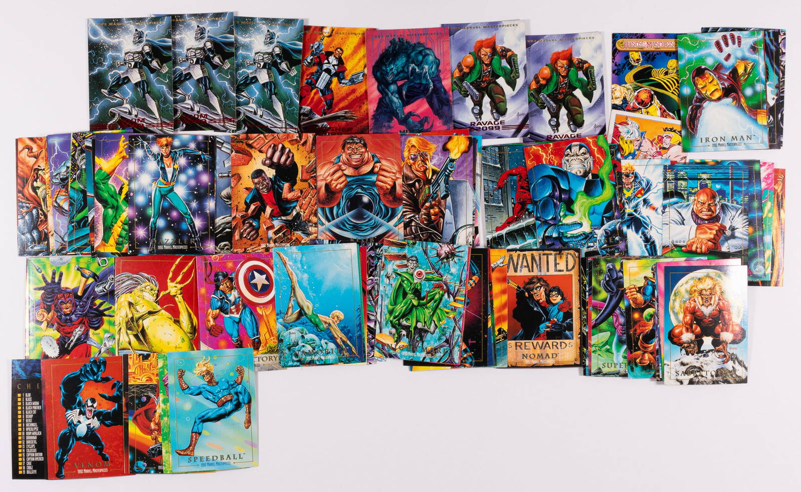 Marvel Masterpiece Card Lot Auction