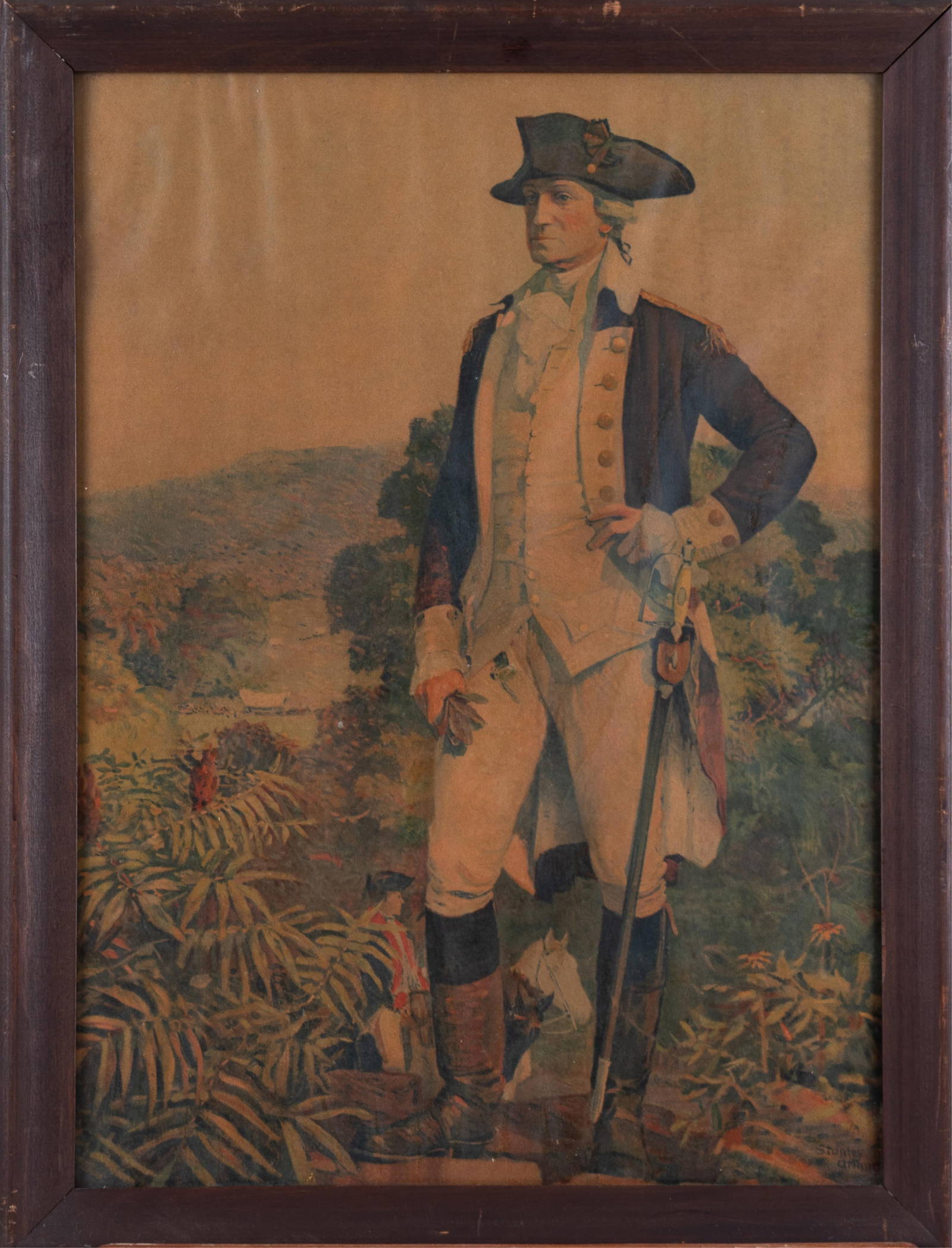George Washington Portrait Print By Stanley M. Arthur Auction