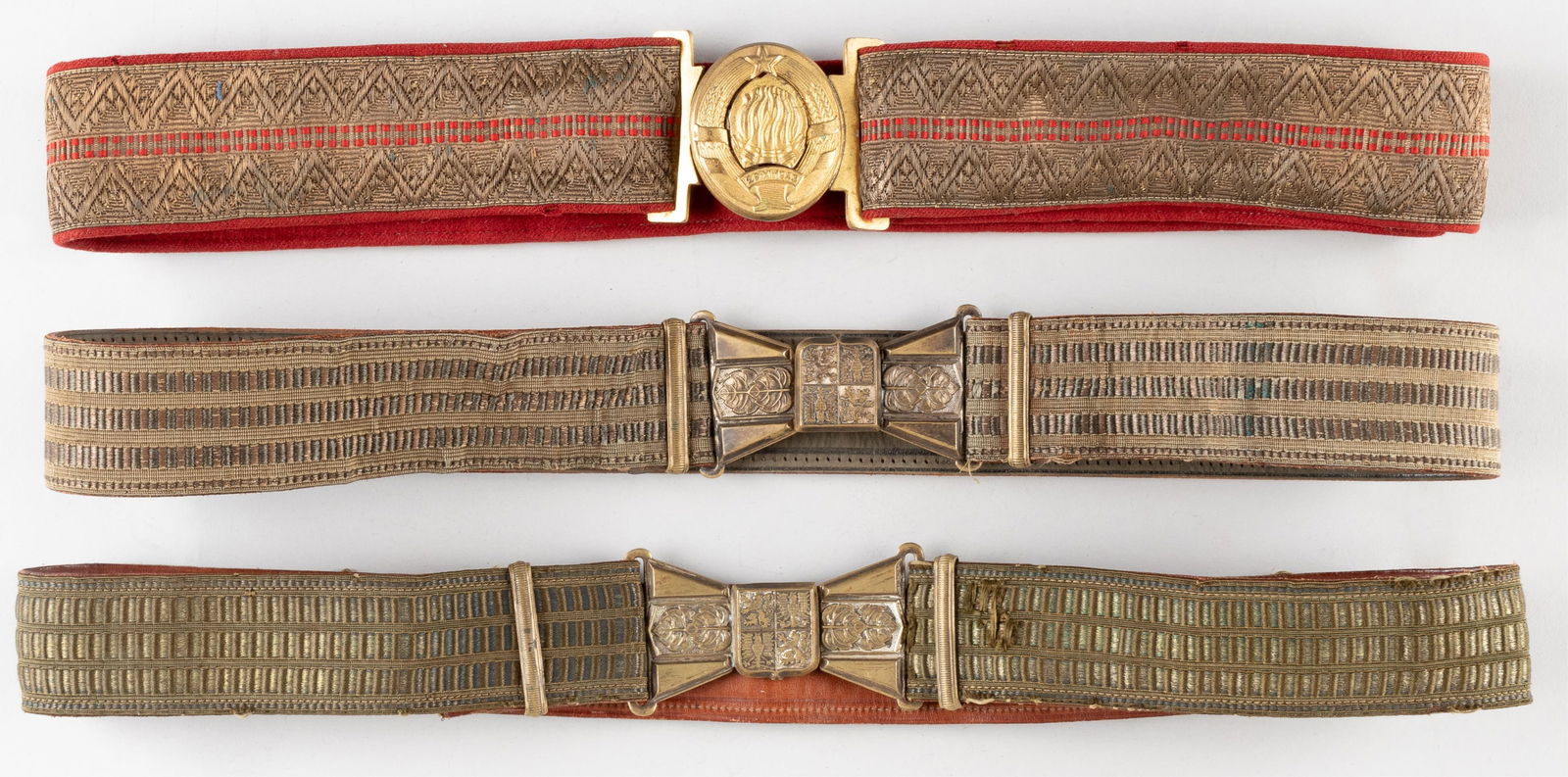 3 Wwii Slavic Officer Belts - Jun 12, 2025 | Fairhill Auction Llc In Md